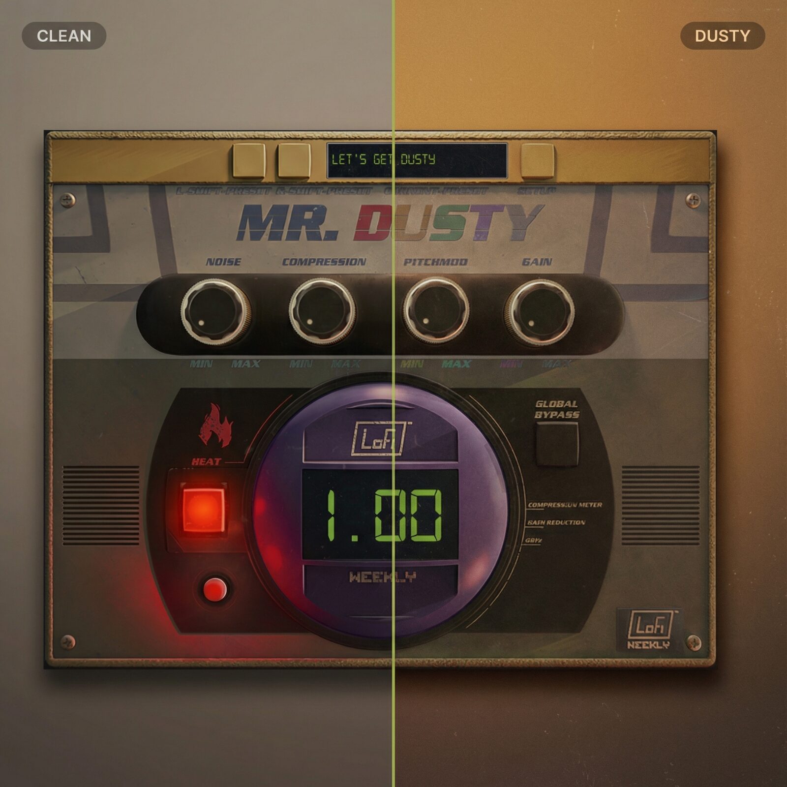 Mr Dusty LoFi Plugin | Warm Dusty Vintage Tone for Drums & Samples