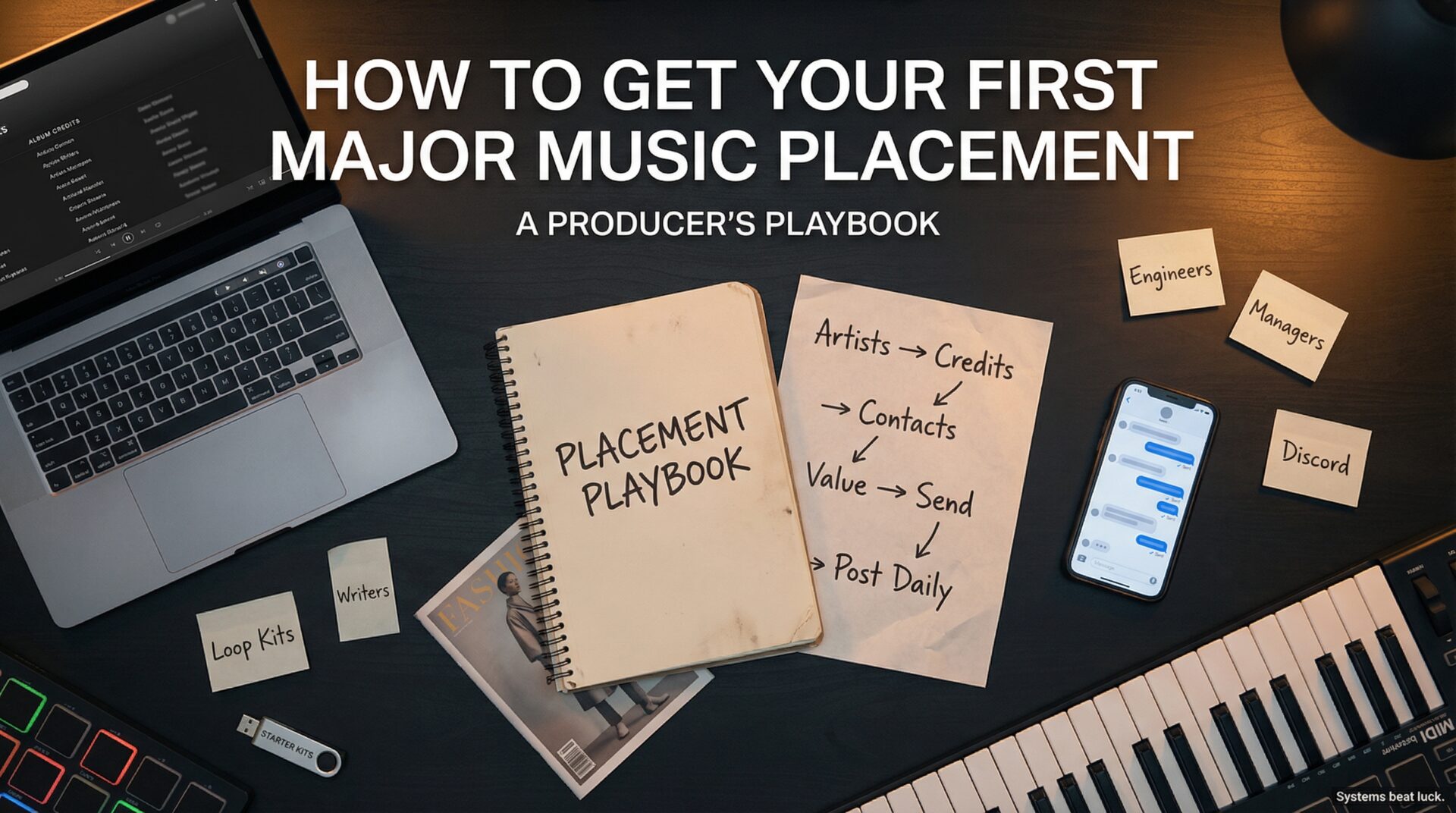 How to Get Your First Major Music Placement: A Producer's Playbook